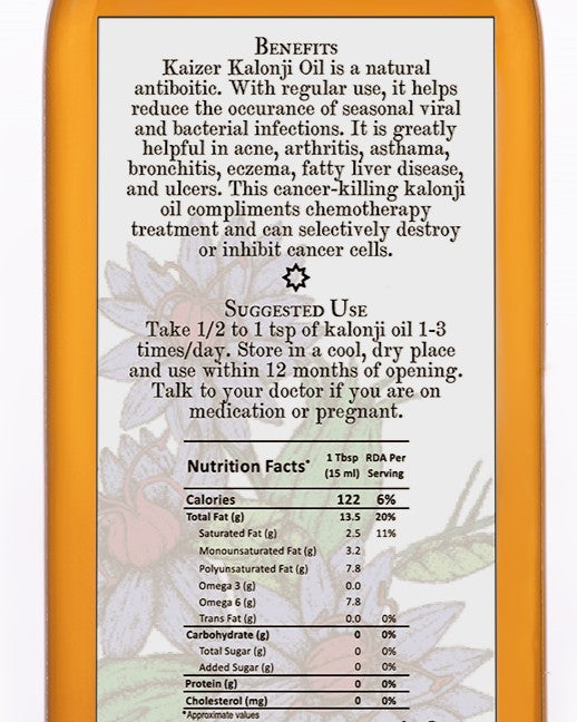 Kalonji Oil | Kaizer Oils - Kaizer Oils